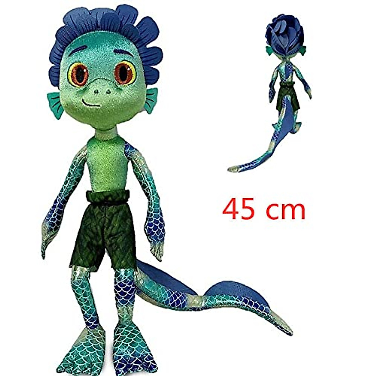 M&X Luca Alberto Seamonster Plush Toy Doll Cartoon Lu-ca Stuffed Animals Plush Toys Gifts for Kids Valentine's Day Christmas Birthday,Luca Alberto