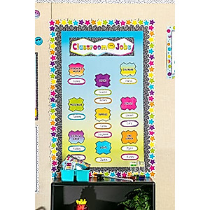 Teacher Created Resources Brights 4Ever Stars Die-Cut Border Trim, 35 Feet