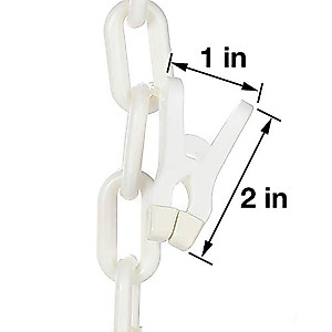 Trenton Gifts Hanging Closet Organizer Chain with Clothespins, Organization for Toys and Hats