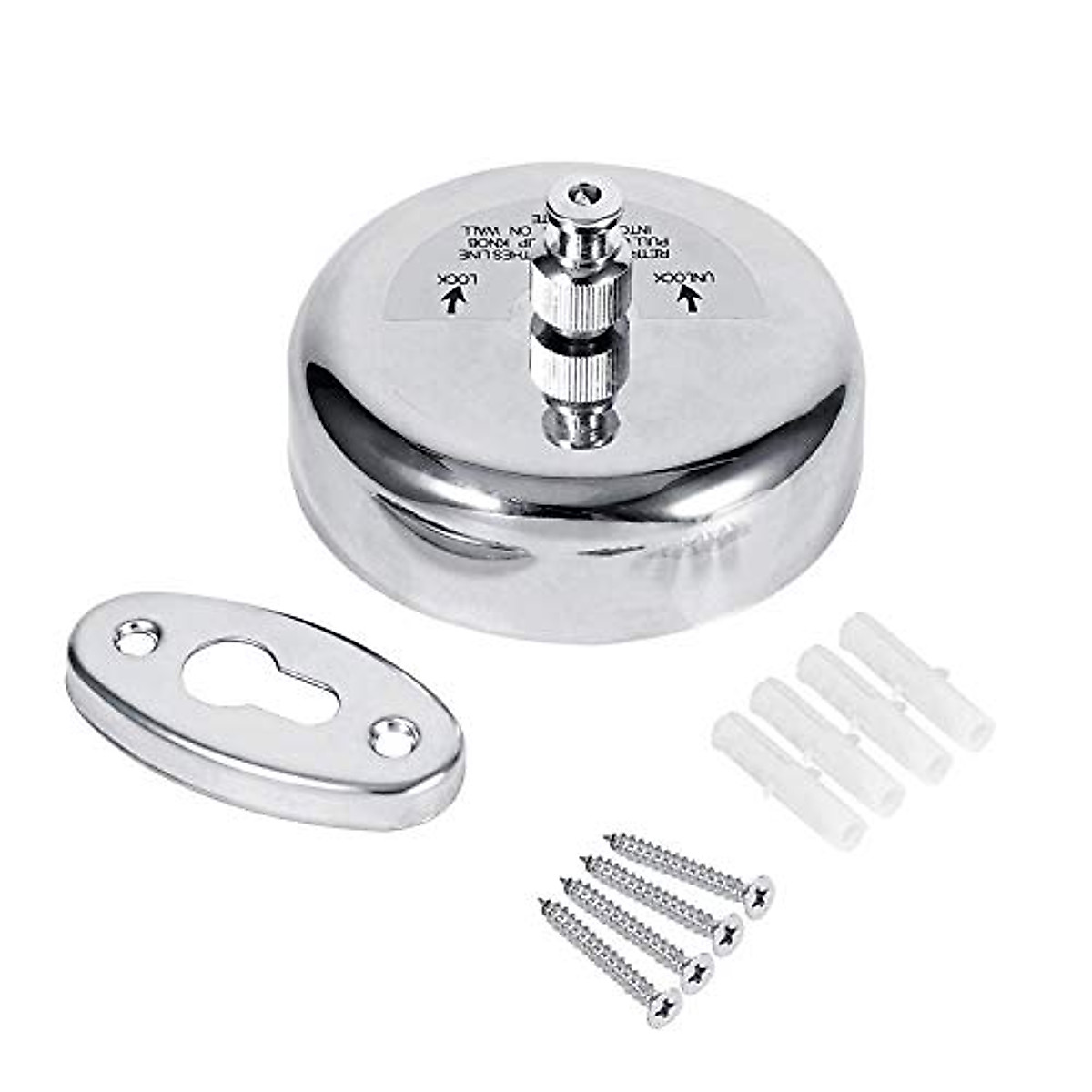 FTVOGUE Stainless Steel Retractable Clothesline Hanging Dryer for Shower Room Bathroom Laundry