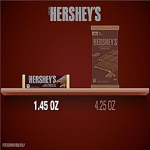 HERSHEY'S Milk Chocolate with Whole Almonds Candy Bars, 1.45 Oz (6 Count)