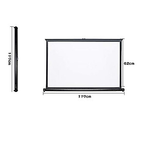 XIONGGG Portable Projector Screen, 50 Inch Diagonal Projection HD 16:9 Projection Pull Up for Indoor Outdoor