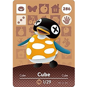 Cube - Nintendo Animal Crossing Happy Home Designer Amiibo Card - 286
