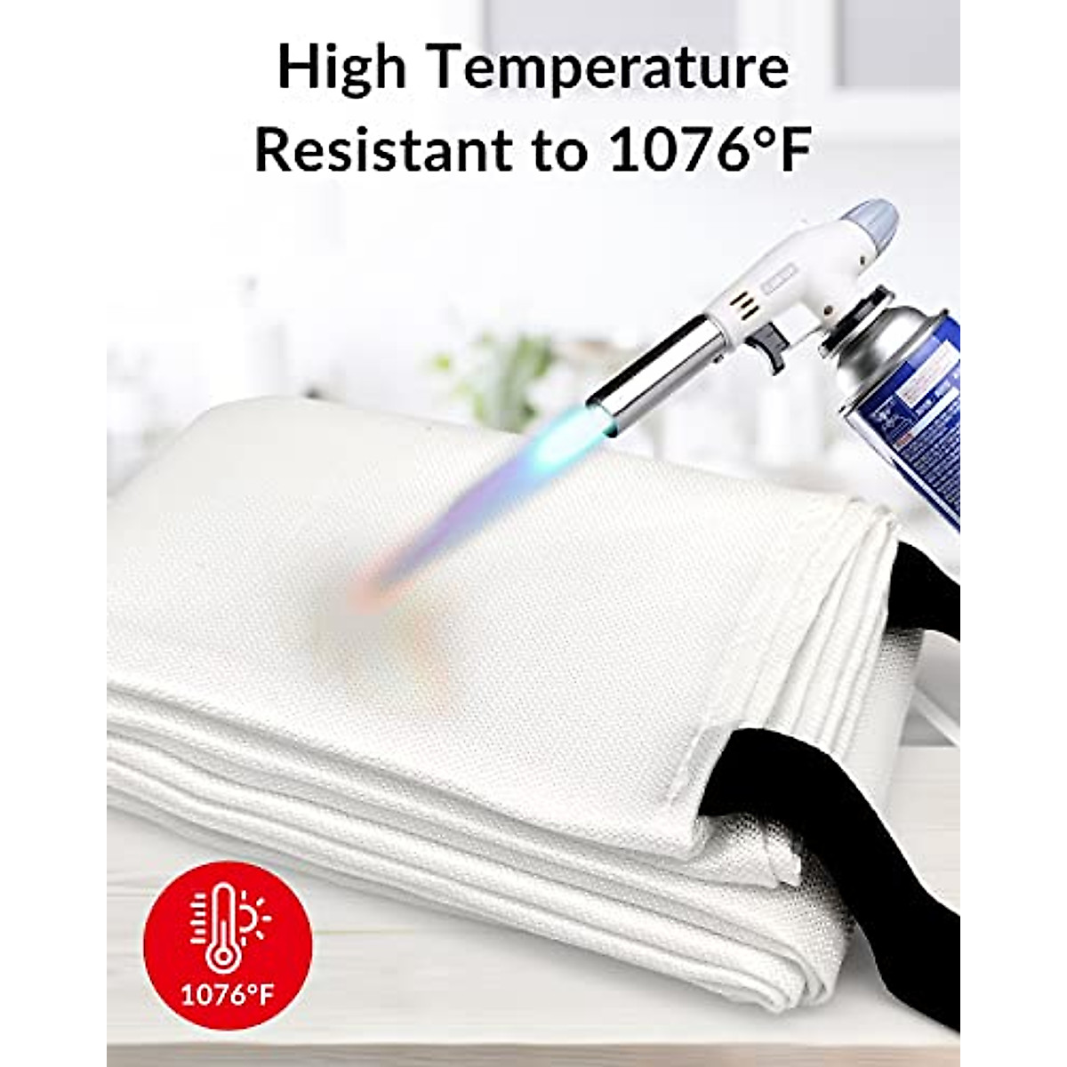 SITERWELL Fire Blanket, Fiberglass Fire Suppression Blanket for Emergency Surival，Emergency Blanket with Heat Insulation, Survival Blanket for Home, Grill, Car, Boat,1-Pack