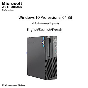 Lenovo ThinkCentre M82 Small Form Factor Desktop PC, Intel Core i5-3570 3.4GHz, 8GB DDR3 RAM, 256GB SSD, Win-10 Pro x64 (Renewed)