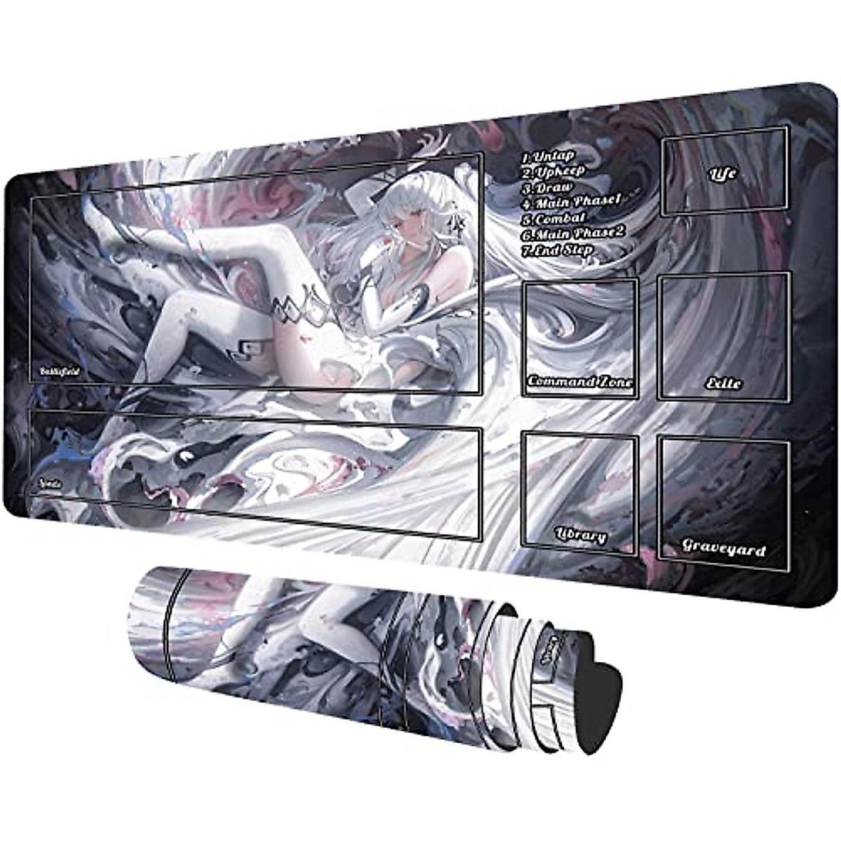 MTG Playmat Board Game 23.6x13.7 inches Mouse Pad Play Mat for MTG TCG CCG Cards Gaming Big Table Card Game Mats Deck Playmat Computer Desk Mat