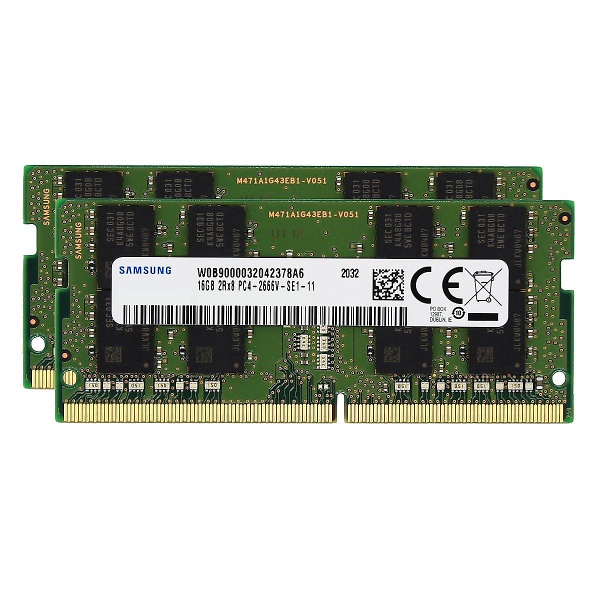 Factory Original 32GB (2x16GB) Compatible for Dell Alienware G-Series Inspiron Latitude Precision Vostro & XPS Laptop Notebook Memory RAM Upgrade DDR4 2666MHz PC4-21300 SODIMM 2Rx8 CL19 1.2v Adamanta