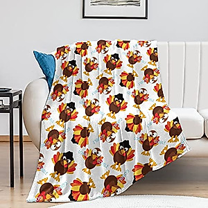 UNSUWU Funny Cartoon Chicken Cute Super Soft Throw Blanket, Plush Fluffy Indoor Outdoor Blankets, Warm Comfy Foldable Luxury Throws for Camping Stadium Beach Picnic Car, 40 x 60 Inch