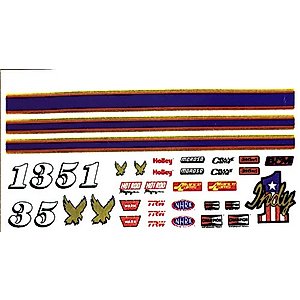 Indy Car Decals for Pine Derby Cars