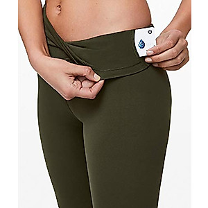 Lululemon Align II Stretchy Yoga Pants - High-Waisted Design, 25 Inch Inseam, Dark Olive, Size 8