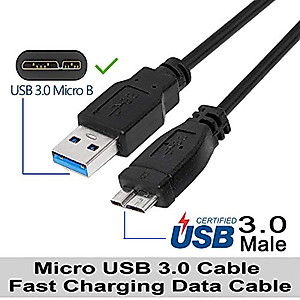 SaiTech IT USB 3.0 Cable A to Micro B high speed upto 5 Gbps data transfer cable for Portable External Hard Drive (SaiTech IT-015)