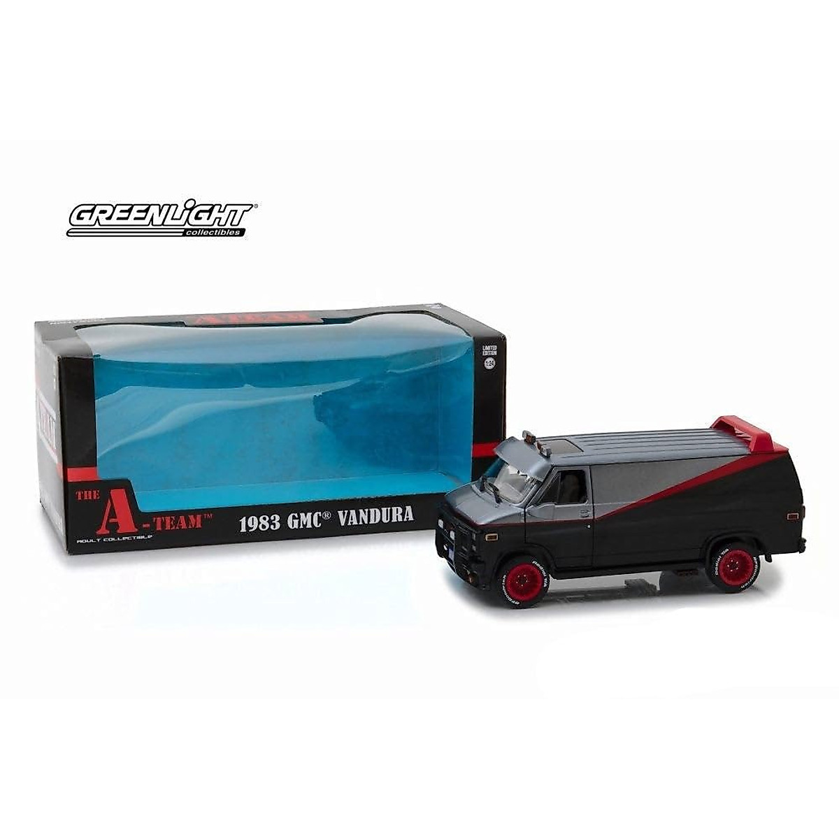 Greenlight 1:24 Hollywood - The A-Team - 1983 GMC Vandura,colors may vary