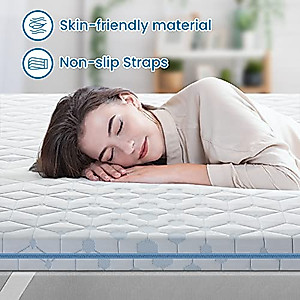 Sleepmax 3 Inch Firm Mattress Topper Full - Gel Infused Memory Foam Mattress Topper Pad Full Size, Firm Bed Topper with Removable Cover