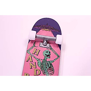 HANDBROS Handboard Skateboard 27cm 10.5 inch Tech Large Finger Board W/Grip 'SKRELETON'