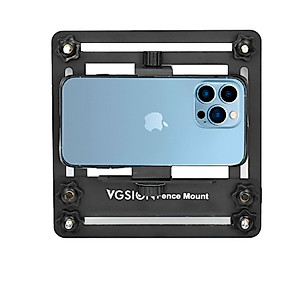 vgsion Camera Baseball Fence Mount for GoPro Hero 13, Mevo Start, Action Camera, Cell Phone, Ajustable, Secure Attachment,Support Recording While Charging Compatible with Insta360 X4, iPhone