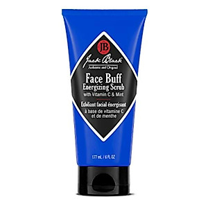 Jack Black Face Buff Energizing Scrub, 6 Fl Oz – Vitamin C & Mint – Deep Cleaning Pre-Shave Cleanser, Men’s Facial Scrub, Remove Oil, Dirt & Dead Skin, Men’s Cleanser, Hydrating Skincare