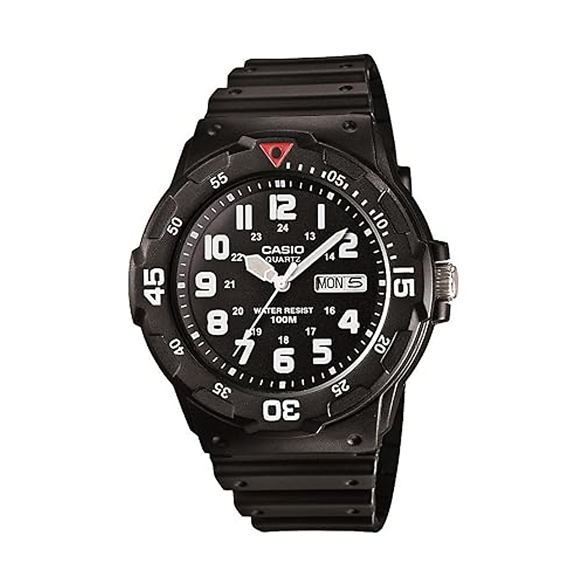 Casio EAW-MRW-200H-1BV Men's MRW200H-1BV Black Resin Dive Watch