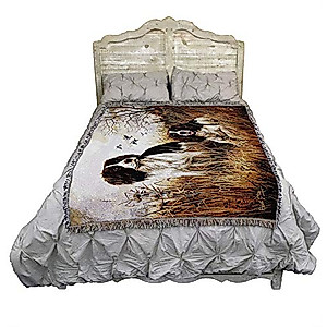 Pure Country Weavers English Springer Spaniel Blanket by Robert May - Gift for Dog Lovers - Tapestry Throw Woven from Cotton - Made in The USA (72x54)