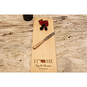 Custom House warming Gifts - Perfect Gift Idea for Brand New Homeowners - Personalized Wooden Cutting Board for Friends, Couples, Homeowners, and Newlyweds!