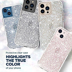 Case-Mate iPhone 13 Case for Women [10ft Drop Protection] [Wireless Charging] Twinkle Stardust Phone Case for iPhone 13 - Luxury Glitter iPhone Case - Shock Absorbing, Anti Scratch, Lightweight