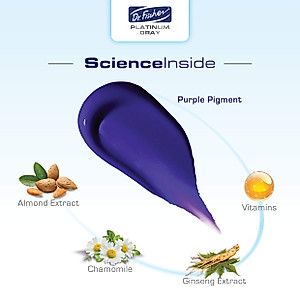 Dr. Fischer Purple Conditioner for Platinum, Silver, Gray and Color Treated Hair - Removes Brassy/Yellow Tones (13.5 fl. oz.)