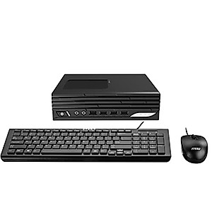 MSI PRO DP21 12M-407US Mini PC Business Desktop, Intel Core i3-12100, Intel UHD 730 Graphics, 8GB Memory, 250GB M.2 SSD, WiFi 6, Windows 11 Home, 4K Dual Display Support, USB Type-C, HTPC 2022