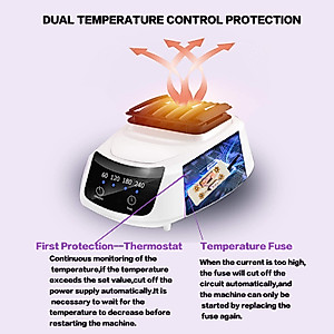 Portable Foldable Clothes Dryer Electric Drying Rack with Heater Low Noise Touch Screen for Home,RV,Student Dorm and Apartment Indoor