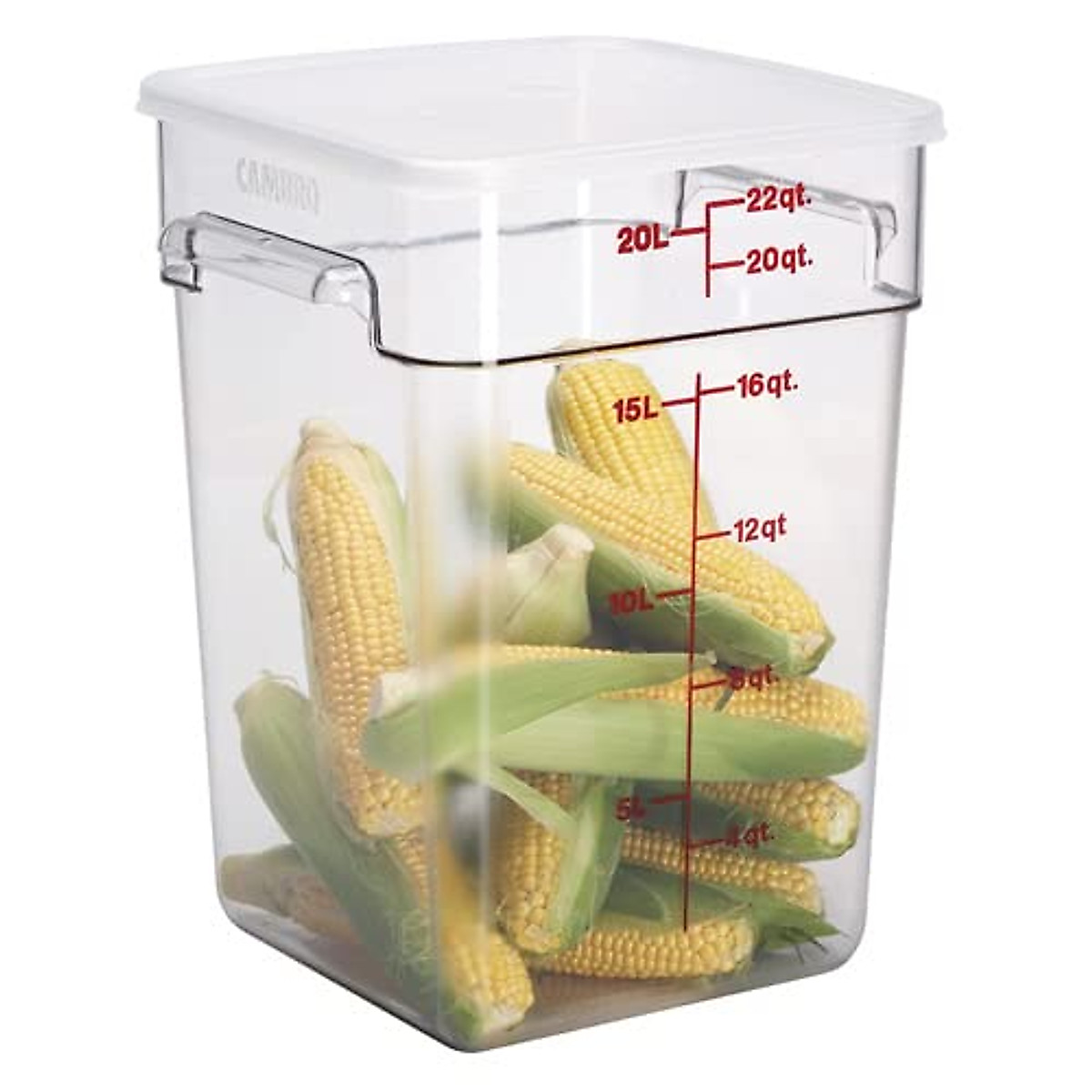 Cambro SFC12SCPP Cambro Square Seal Lid for 12, 18 and 22 Qt. Capacity Clear Camwear Containers