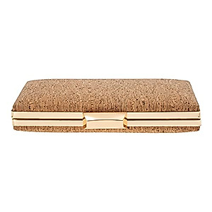 Cork Box Clutch, Gold1