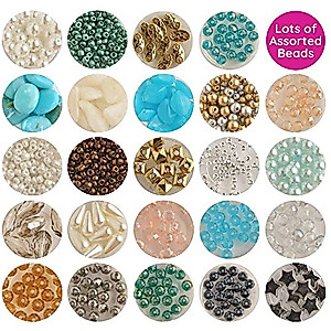MODDA Deluxe Jewelry Making Kit with Video Course, Includes Instructions, Beads, Necklace, Bracelet, Earrings Making, Crafts for Adults, Beginners, Christmas Gift for Teens, Girls 13-15, Moms, Women