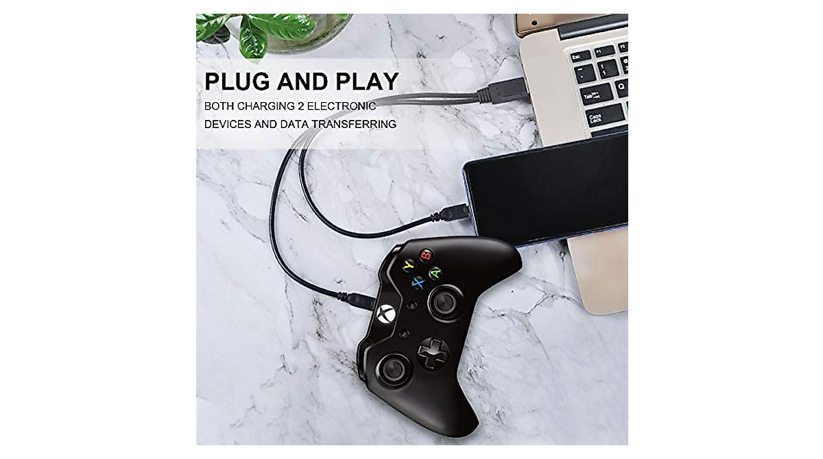 UCEC Dual Micro USB Splitter Cable - Charge 2 Devices