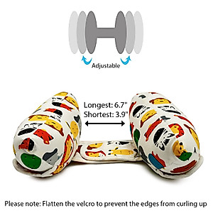 Baby Car Seat Head Neck Support, Toddler Adjustable Stroller Safety Insert, Banana U-Shape Travel Headrest Cushion