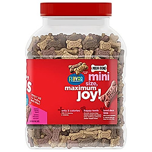 Milk-Bone Flavor Snacks Dog Biscuits, Mini Crunchy Dog Treats, 36 Ounce
