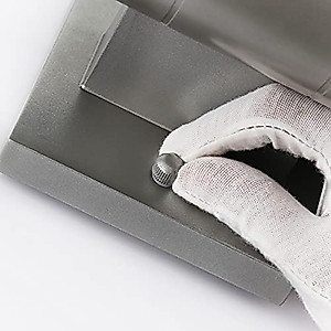 mirrea Modern Outdoor Porch Light Patio Light in 2 Lights with Aluminum Cylinder and Tempered Glass Cover Waterproof Wall Sconce 2 Pack (Metallic Gray)