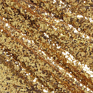 Glitz Sequin & Mesh Creative Gold, Fabric by the Yard