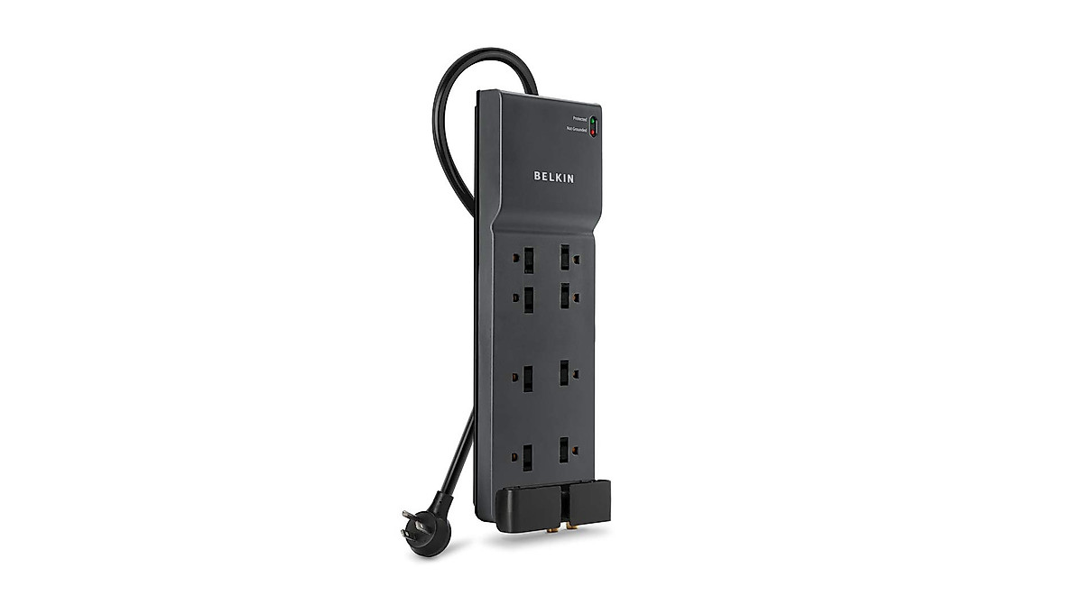 Belkin 8-Outlet Surge Protector with 12ft Cord – Heavy Duty Power Strip