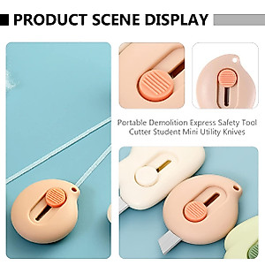 Angoily 3pcs Multi-functional Students Pocket Multi Supplies Knives Cutting for Practical Retractable Use School Cutter Class Animal Craft Cartons Diy Slides Utility Razor Crafts Cm