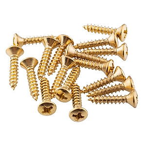 #5 x 5/8" Brass Oval Head Phillips Wood Screws - Pack of 25 - Self Tapping Screws for Wood - OH558-SB