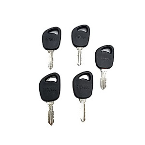 shiosheng 5PCS Ignition Keys GY20680 for John Deere 100 LA LT SST X Series 1026R L100 L110 L108 L111 L118 L120 L130 LA125 LA130 LA135 LT150 LT155 D110