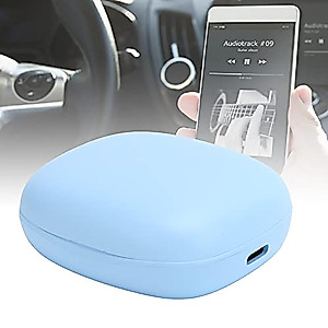 01 02 015 Bluetooth Headphones, Durable Stereo Touch Wireless Earbuds Fashionable Easy to Use with Charge Display for Sports(Blue)