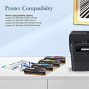 Valuetoner Remanufactured Toner Cartridge Replacement for HP 131X 131A CF210A CF211A CF212A CF213A for Laserjet Pro 200 Color M251nw M251n MFP M276nw MFP M276n Printer (Black,Cyan,Magenta,Yellow)