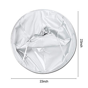 EFLY Hair cutting cape barber Cape umbrella for men women, haircut Salon Capes for hair stylist, Beard Shaving Waterproof Hairdressing Kit Accessories for Adult Kids (silver)