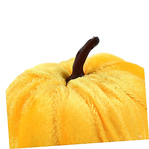 IMIKEYA 18 Pcs Fabric Pumpkin Ornament Decoration Harvest Fall Pumpkins Fake Foam Pumpkins Farmhouse Pumpkin Faux Harvest Pumpkins Fake Faux Pumpkin Table Decoration Flannel Halloween