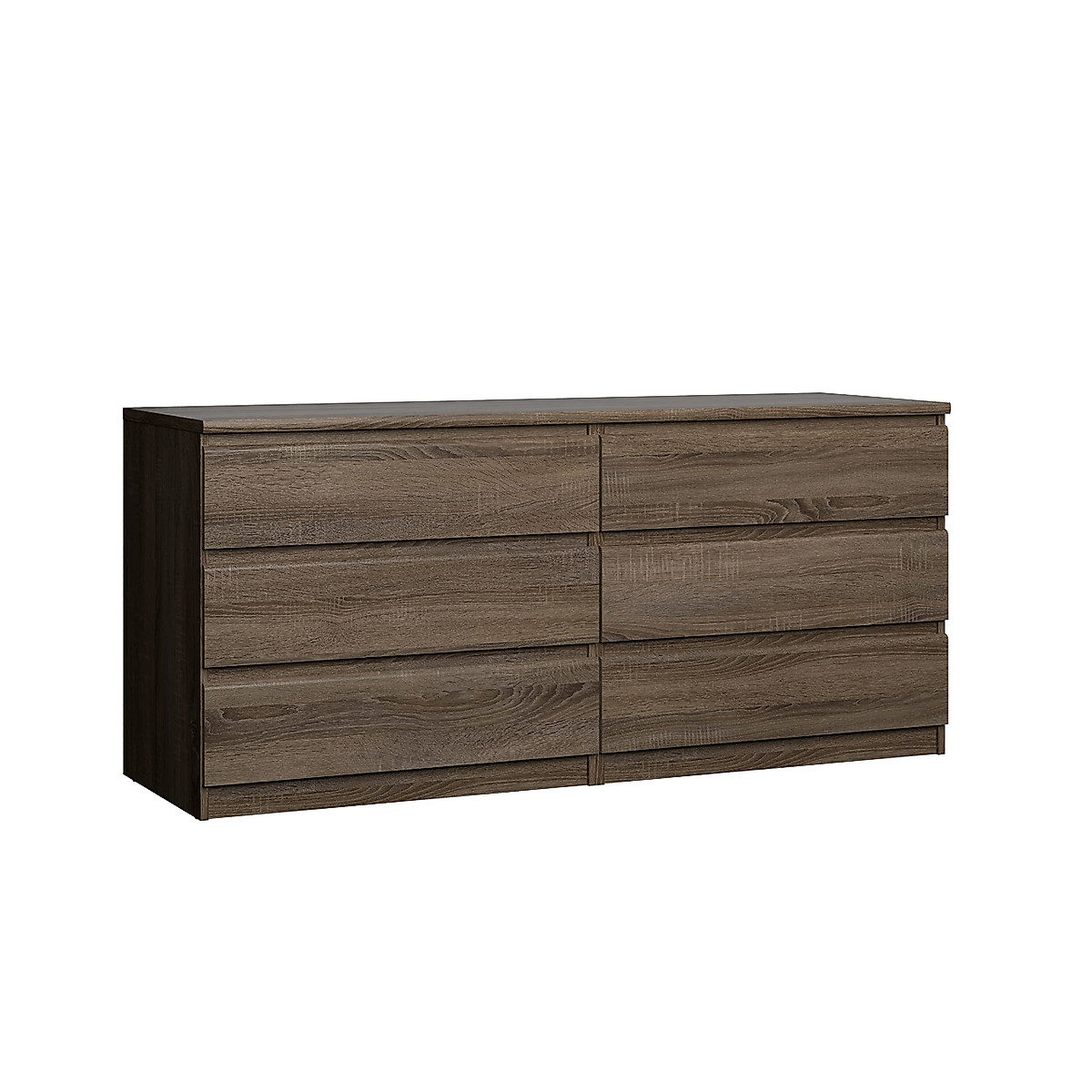 Tvilum Scottsdale 6 Drawer Double Dresser, Truffle