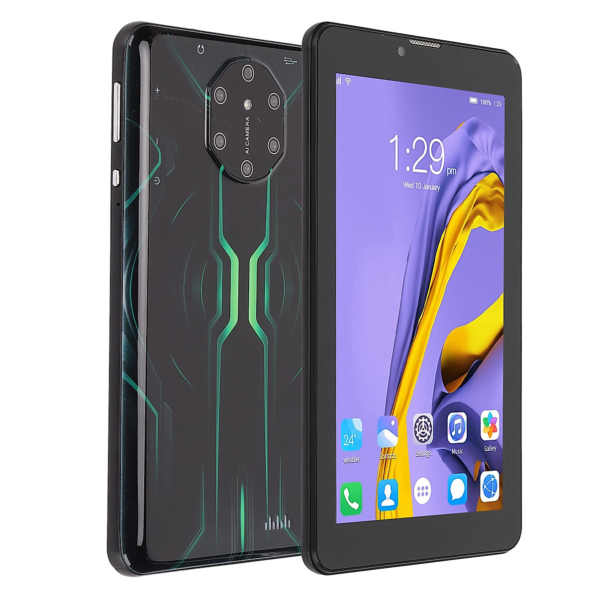 10 Tablet,7 Inch 1280x800 IPS HD Touch Screen,2G RAM 32G ROM,Octa Core Processor,5G WiFi Dual Band Tablet PC,3500 MAh Battery,2MP/5MP Camera (US Plug)