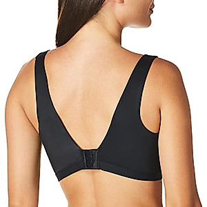 Warner's womens Cloud 9 Super Soft, Smooth Invisible Look Wireless Lightly Lined Comfort Rm1041a T Shirt Bra, Black, Large US