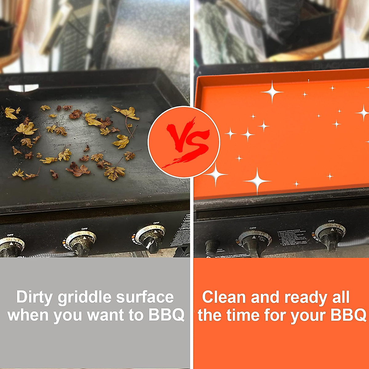 Griddle Mat for Blackstone 36/28/22 Inch,Reusable Food Grade Silicone Griddle Mat for Blackstone,All Season Outdoor Protective Grill Mat (22 Inch)