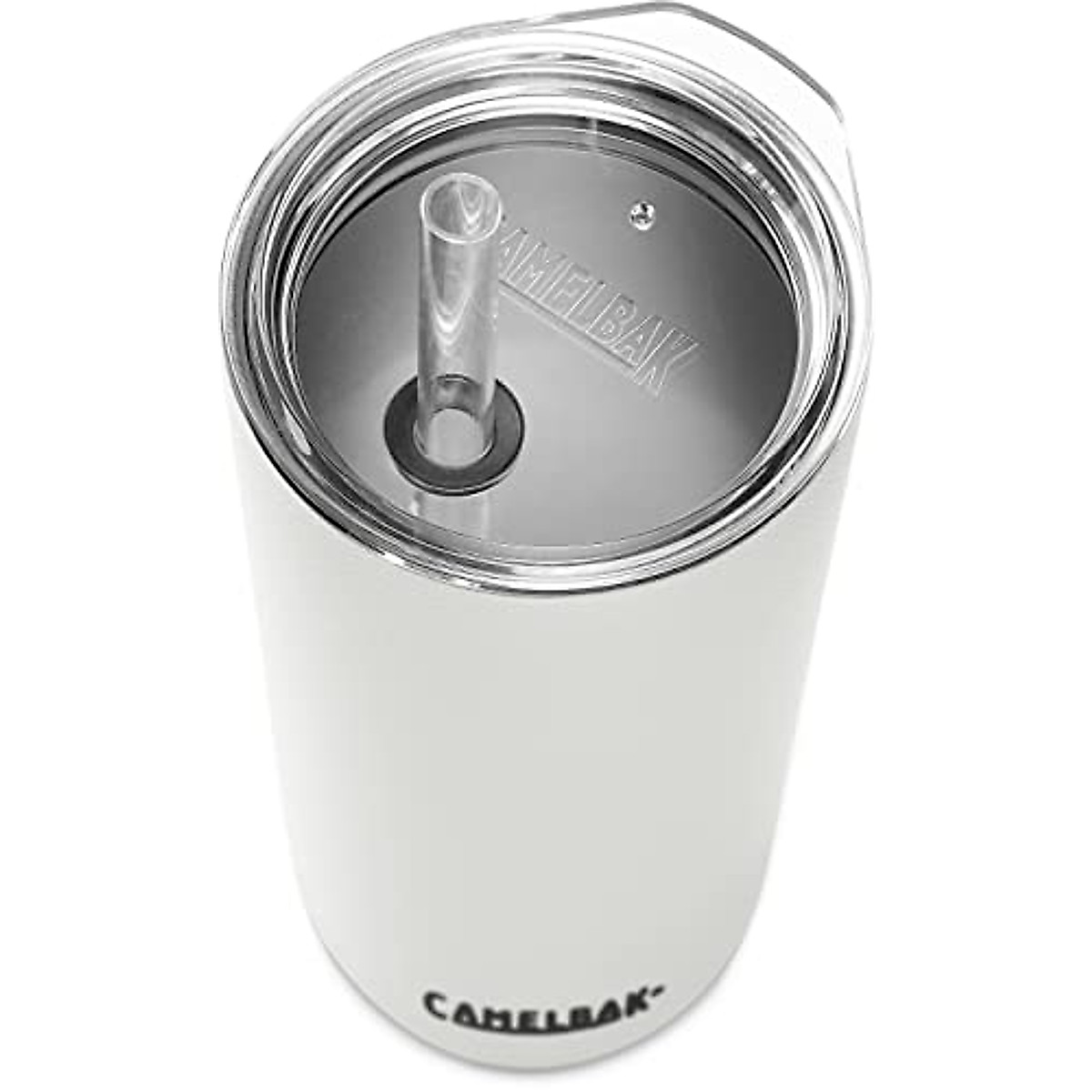 CamelBak Horizon Straw Tumbler, Insulated Stainless Steel, 20oz, White