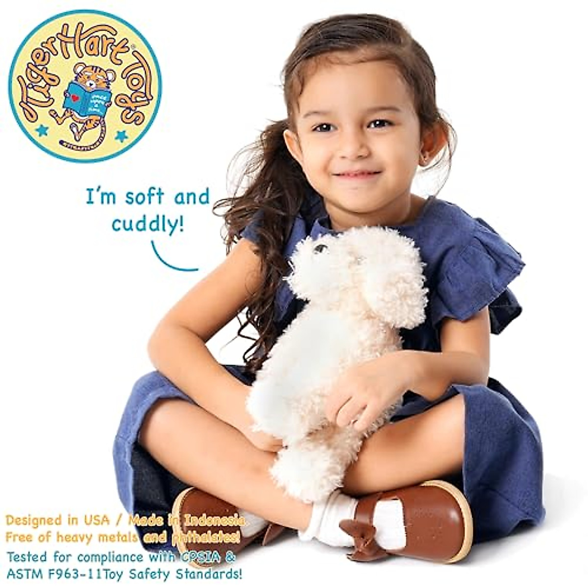 TigerHart Luka The Labradoodle - 12 Inch Stuffed Animal Plush Poodle Dog