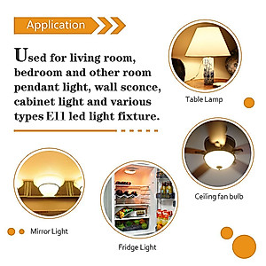 Yuyilight [4-Pack] E11 led Bulb, 90W Equivalent Halogen Replacement Lights, Dimmable, Mini Candelabra Base, 800 Lumens, Warm White 3000K, AC110V/ 120V/ 130V, Replaces T4 /T3 JD e11 Light Bulb.